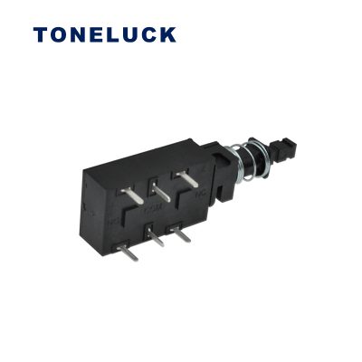 Toneluck PWL-2P2T 6A PCB 25T85 Hoods Push Button Power Switch