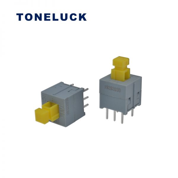 12 Volt Push Button Switch 1A DPDT Momentary 6 PCB Pin - TONELUCK